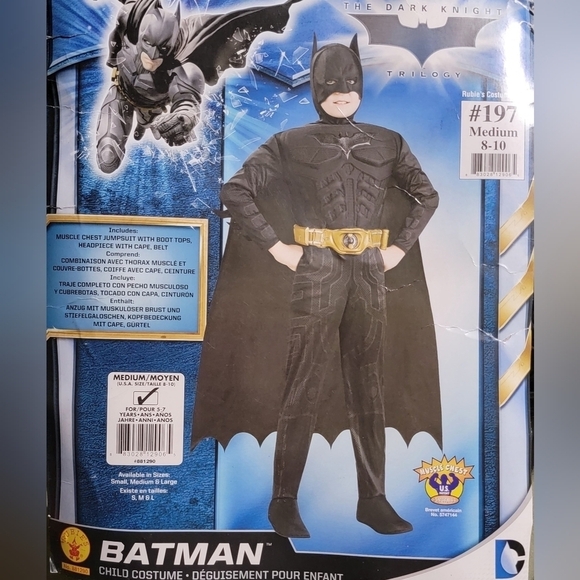 DC Comics | Costumes | The Dark Knight Trilogy Costume Cape With Head ...